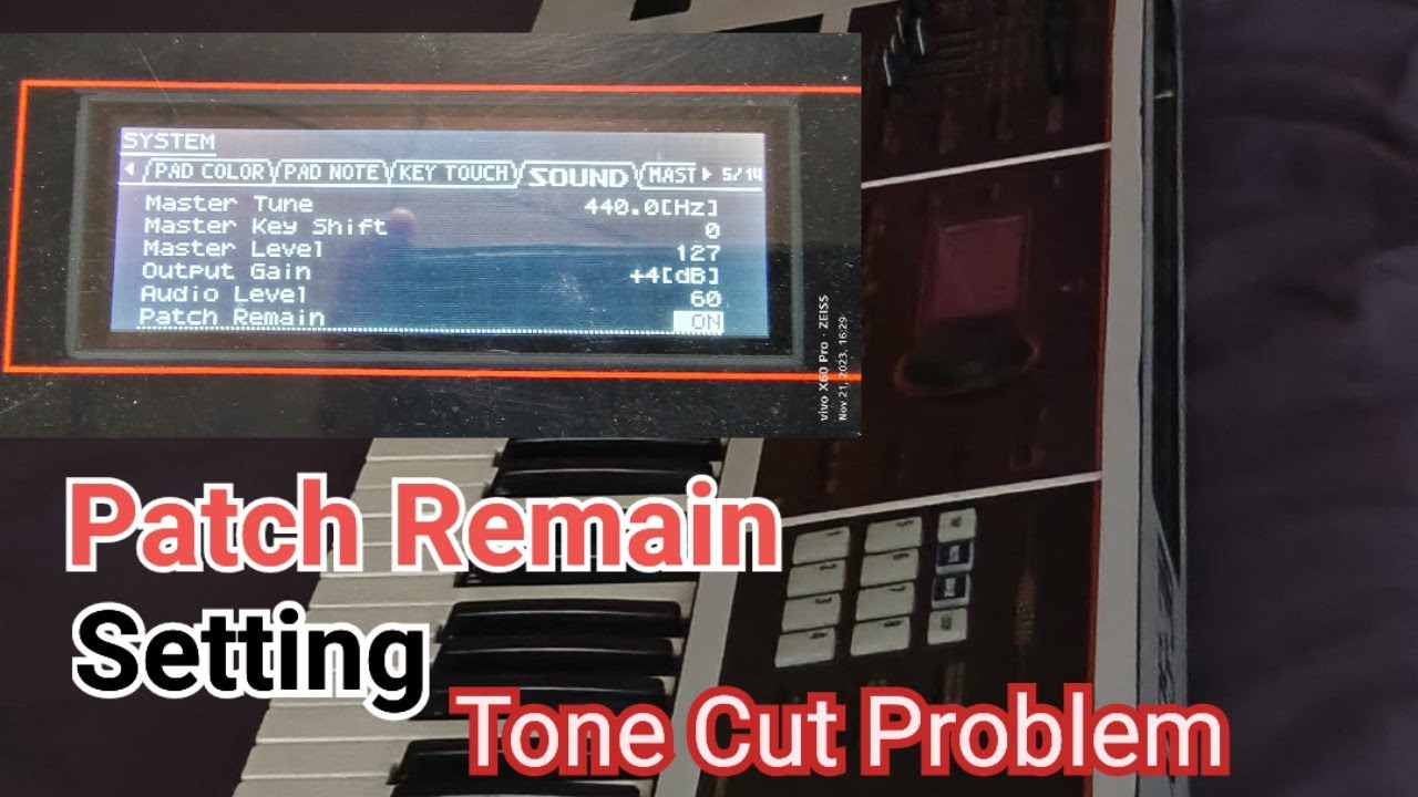 Roland XPS 30 में #Patch Remain Setting #Tone Cut Problem - YouTube
