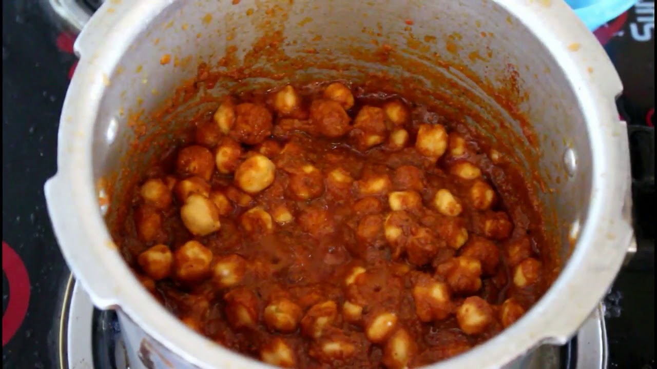 kabul kadle palya/chole masala recipe in kannada - YouTube