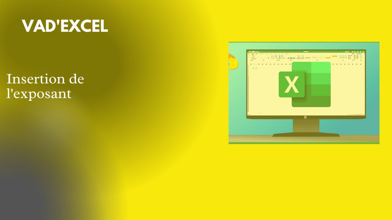 Insertion de l'exposant avec Excel - YouTube