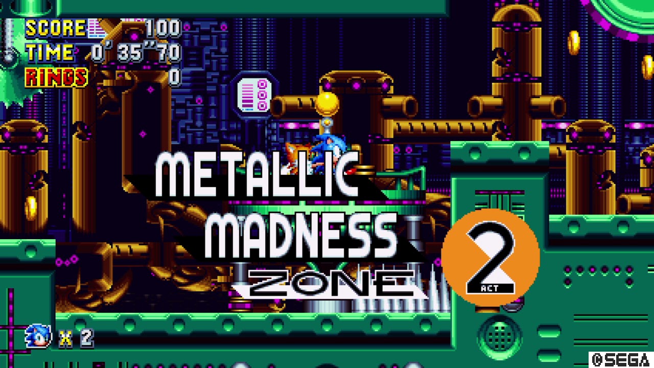 Sonic Mania - Metallic Madness Zone Act 2 Special Stage Rings - YouTube