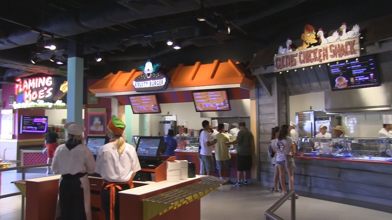 Inside Krusty Burger, Moe's and more at Universal Studios Florida ...