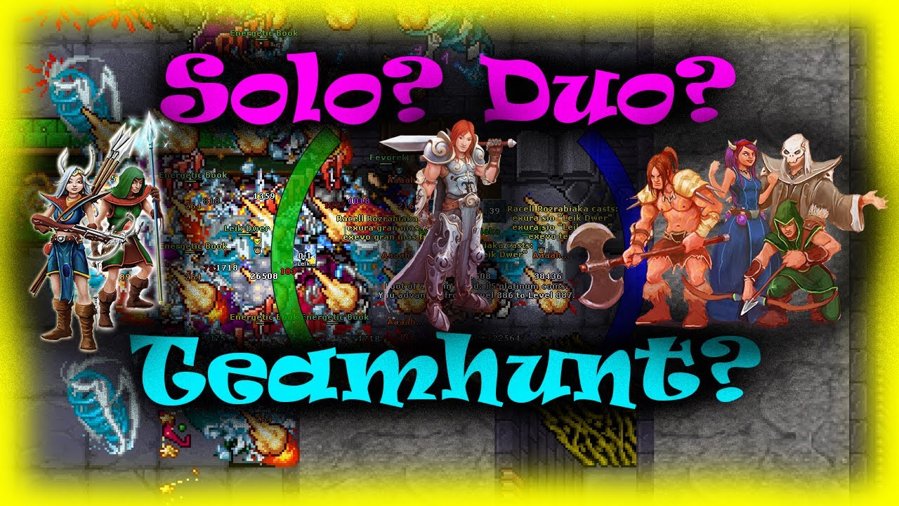 Co lepsze? Solo? Duo? czy Team hunt? - Tibia 2023 - YouTube