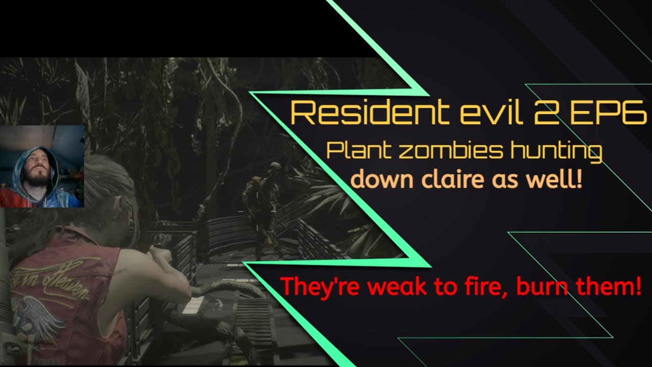 Resident evil 2 EP 6: Plant zombies vs Claire! Burn them with fire ...