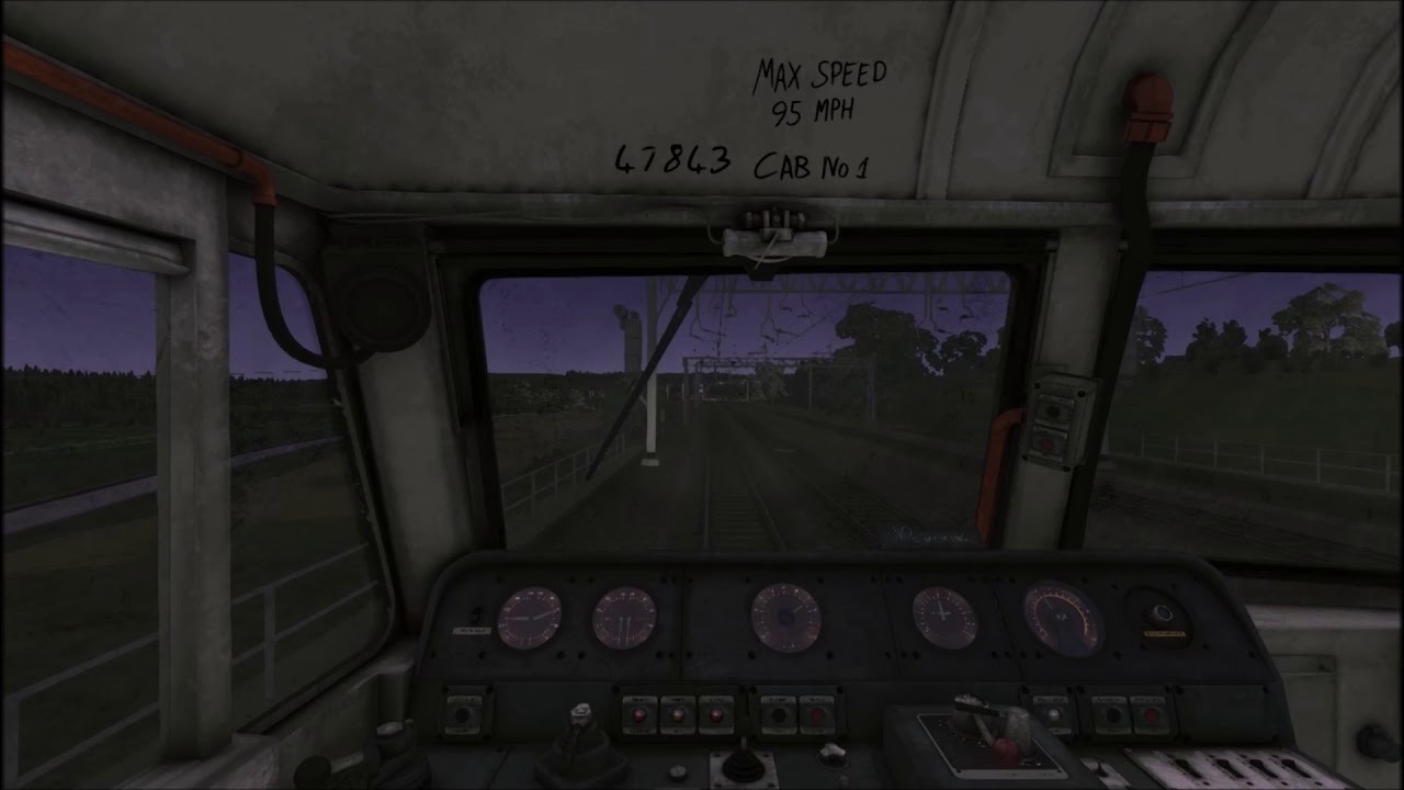 class 47 cab ride stafford to nuneaton - YouTube