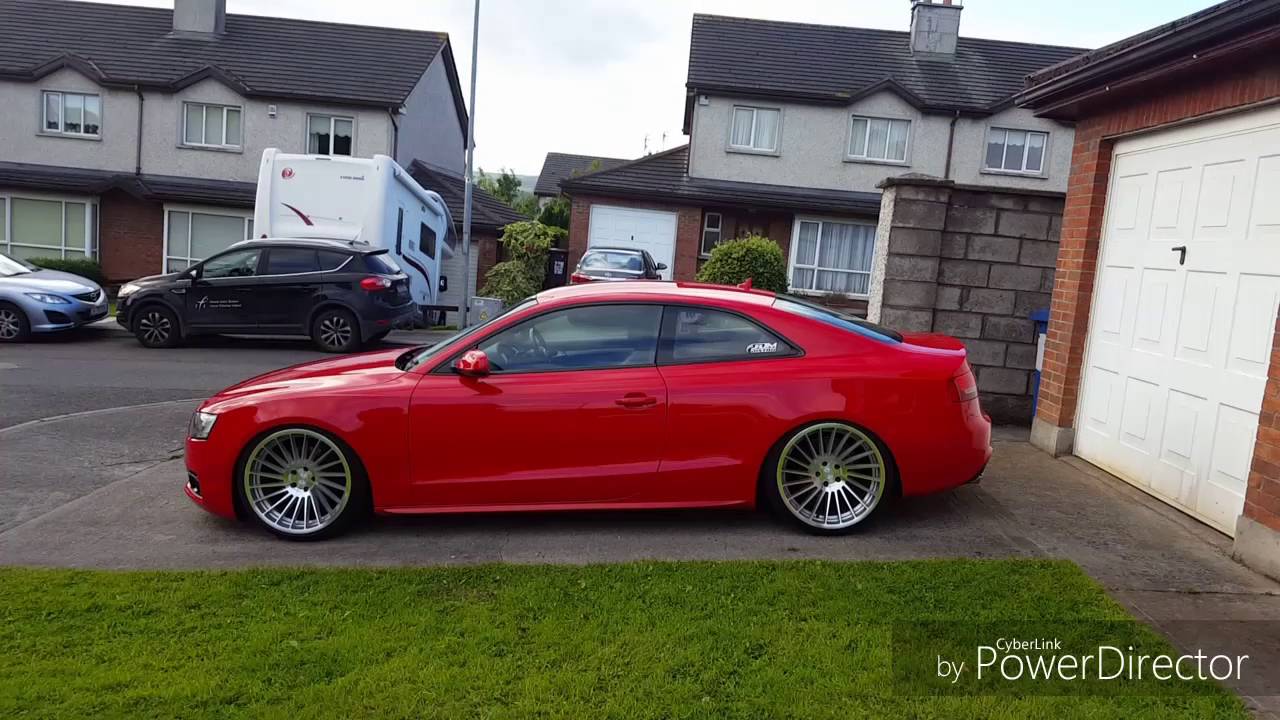 Red Audi a5 rotiform ind-t - YouTube