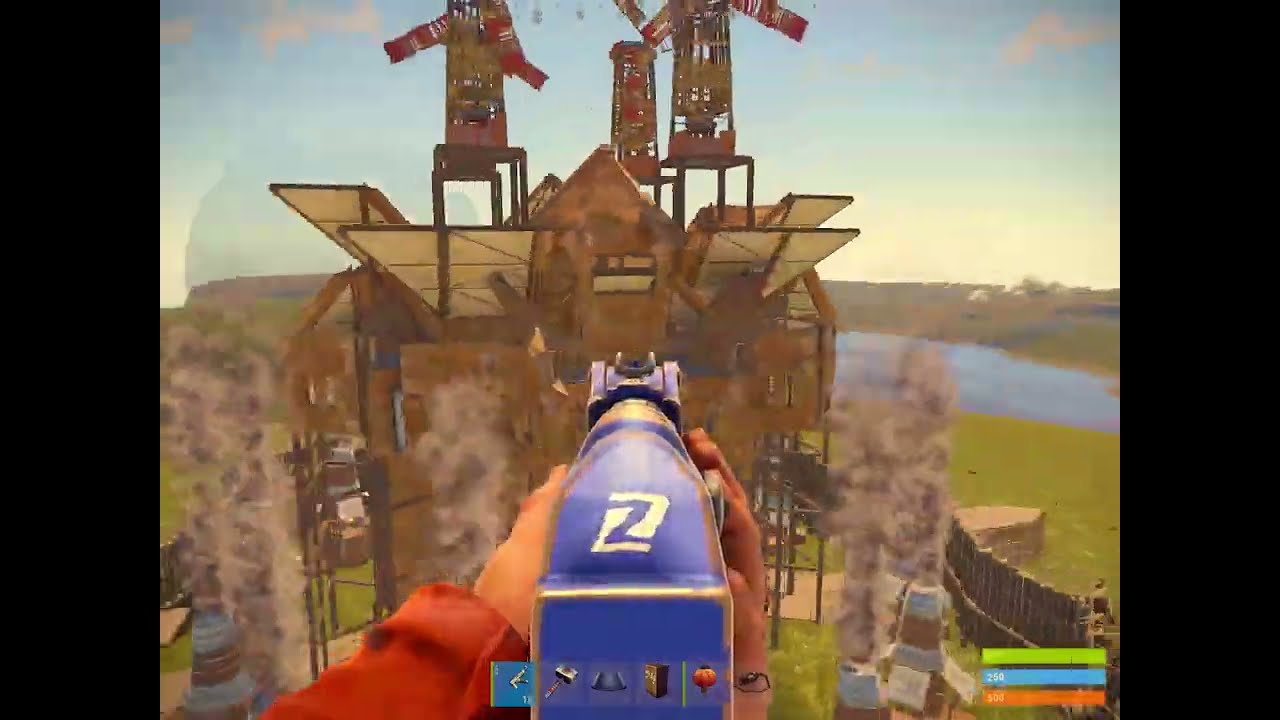 4x4 Wide gap open core 4-6 man rust base - YouTube