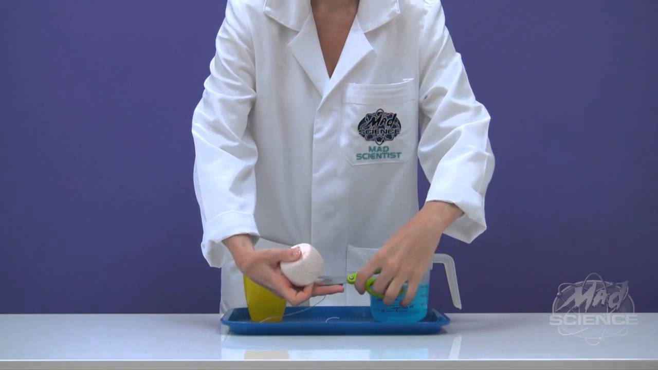 Sticky Water Experiment - Mad Science of West New Jersey - YouTube