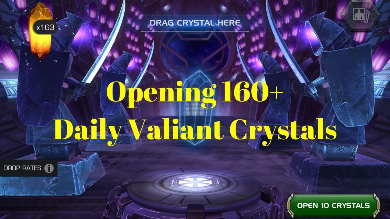 Opening 160+ Daily Valiant Crystals...MCOC - YouTube