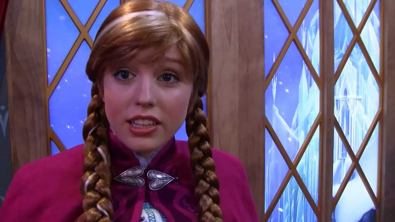 Frozen's Anna and Elsa in our Epcot Adventures! - YouTube