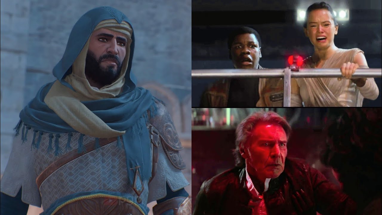 STAR WARS Force Awakens HAN SOLO Death Scene in Assassin's Creed MIRAGE ...