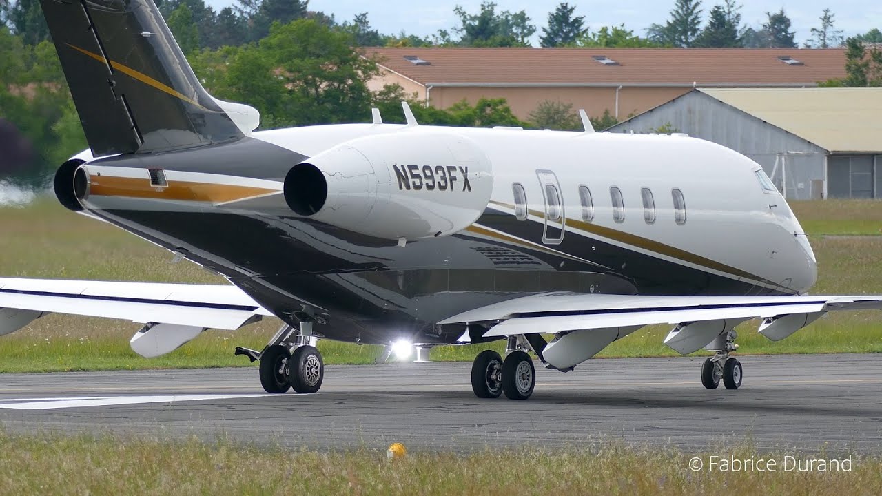 N593FX - Bombardier Challenger 350 - FlexJet - Saint-Etienne Loire ...