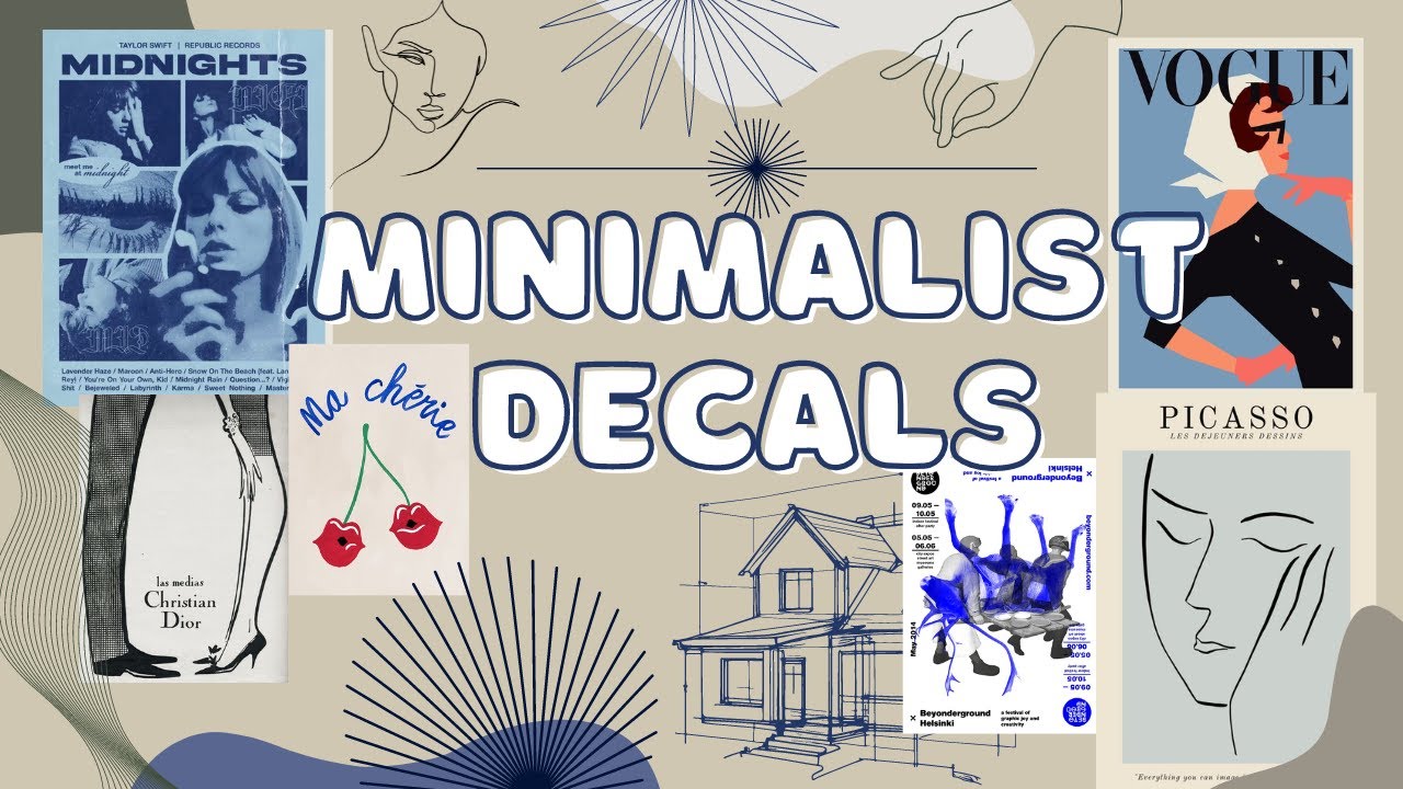 Minimalist aesthetic modern vintage decals for Berry Avenue, Bloxburg ...