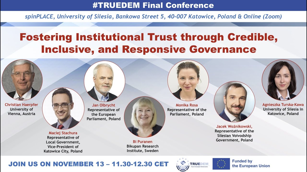 Fostering Institutional Trust through Credible, Inclusive, and ...