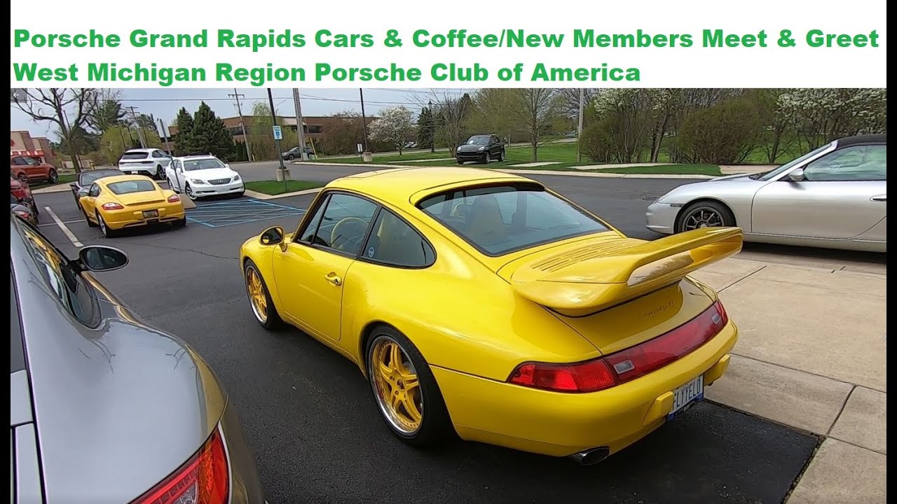 Porsche Grand Rapids Cars & Coffee 2023 - YouTube