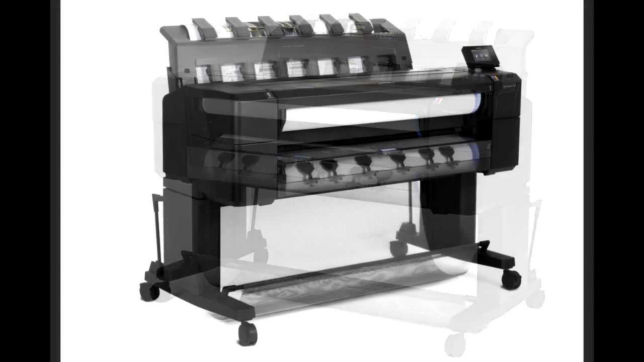 Анонс широкоформатного принтера HP DesignJet T920 и T1500 - YouTube