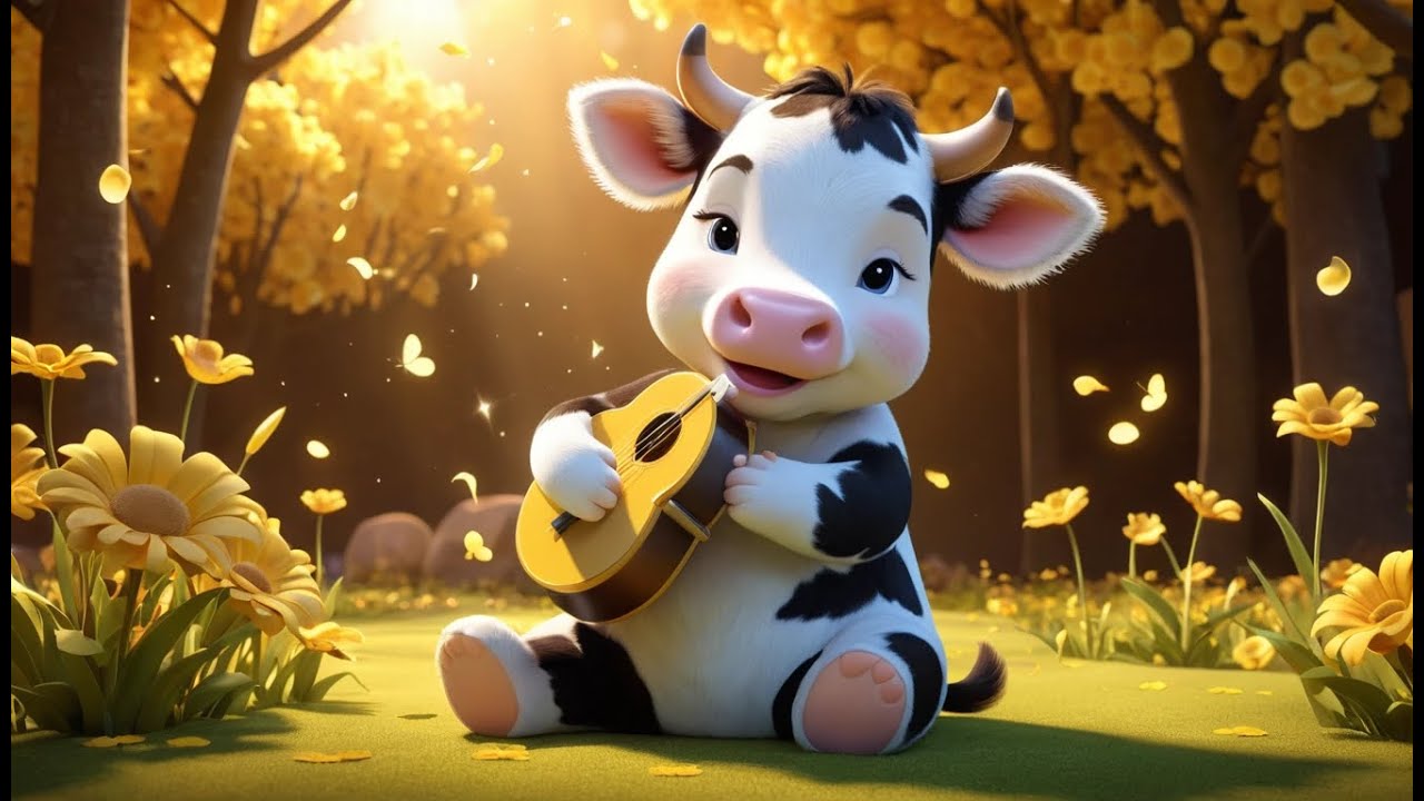 Baby Cow Goes Moo Moo Moo | Cute Cow Song for Toddlers | Fun Farm ...