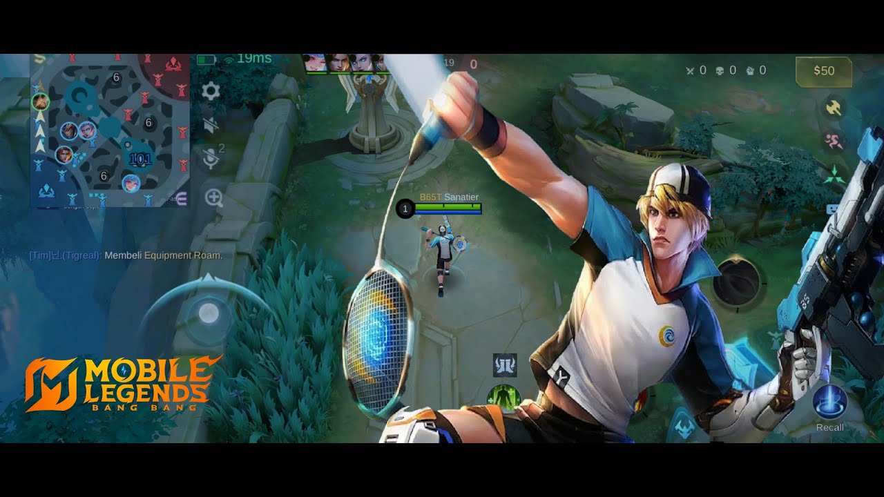 Main Mobile Legends, Clint Special Skin, Badminton Champion | Pake Skin ...