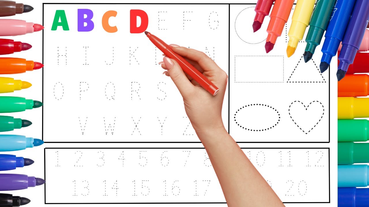 Fun and Educational Learning: English Alphabet, Numbers, and Shapes for ...