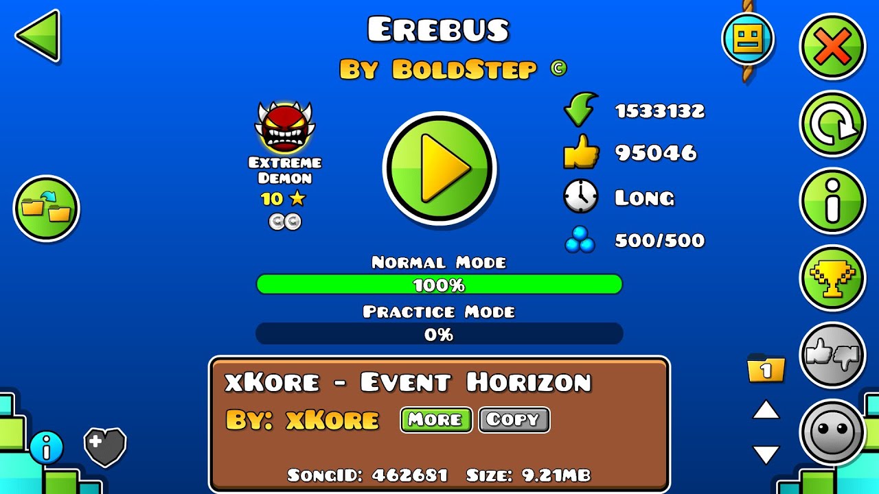 Erebus by BoldStep (Extreme Demon) | Geometry Dash - YouTube