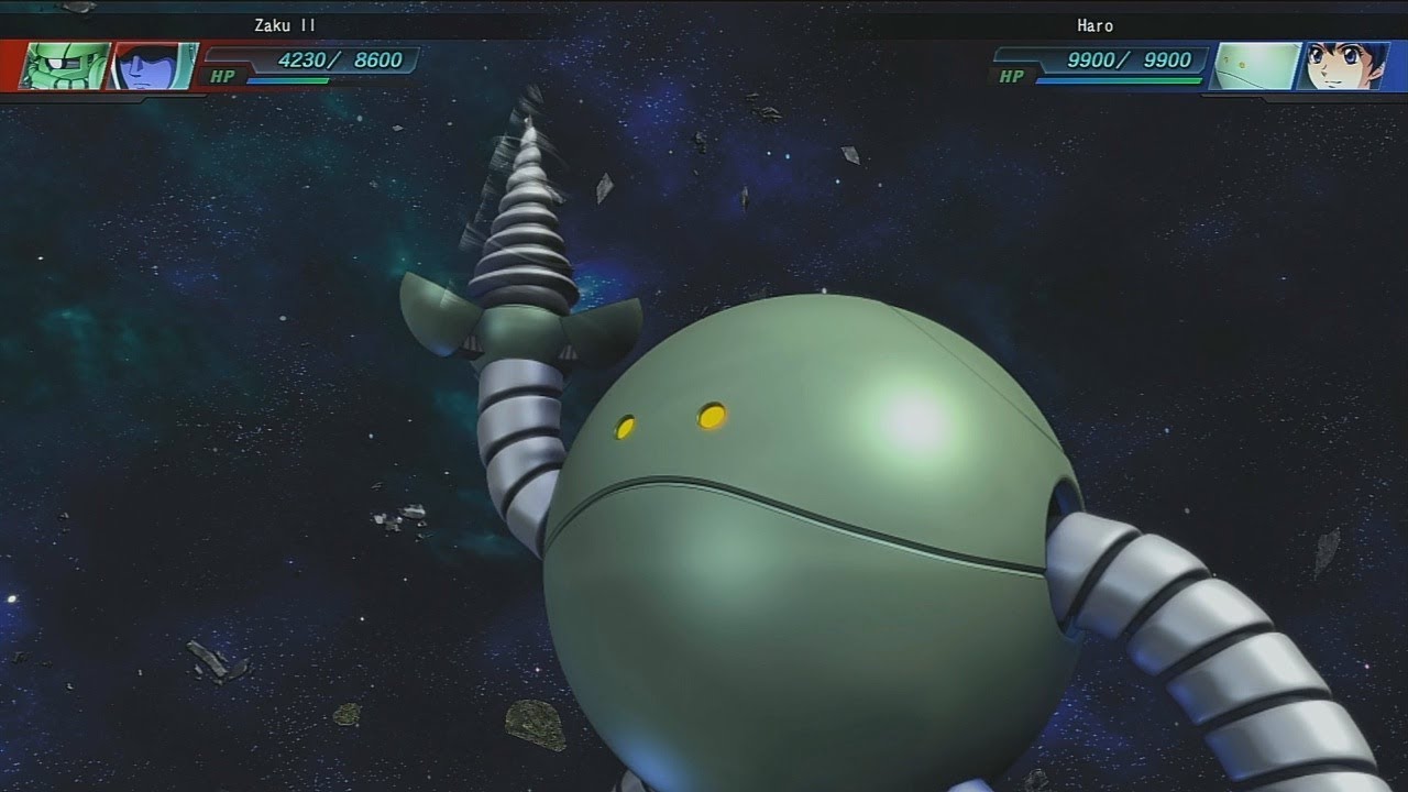 SD Gundam G Generation Genesis - Haro and Psyco Haro Attacks - YouTube