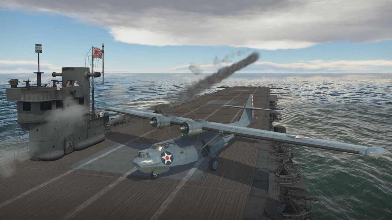 PBY-5 Catalina Carrier Landing [RB] - YouTube