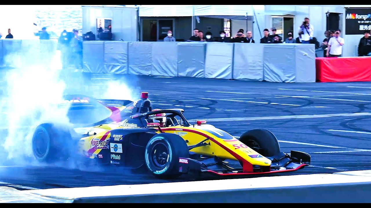 【4K】JAPAN MOBILITY SHOW 2023 スーパーフォーミュラ「SF23」デモラン。SUPER FORMULA “SF23 ...