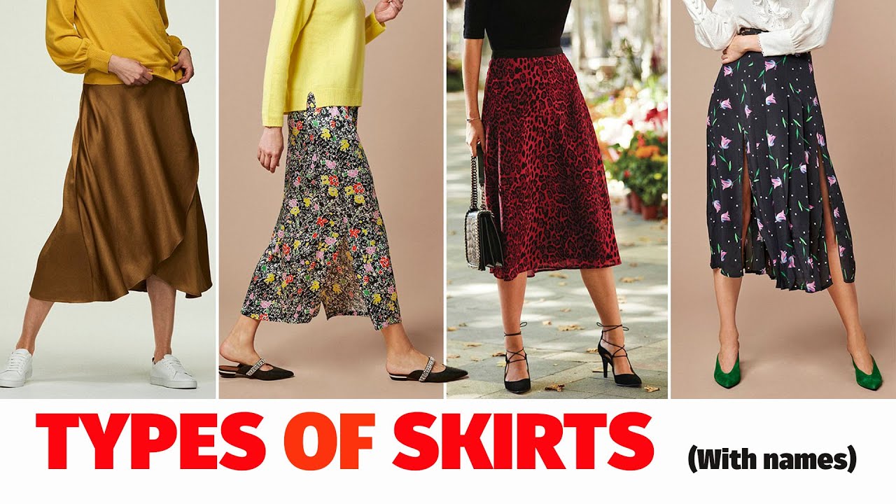types of skirts and their respective names - YouTube