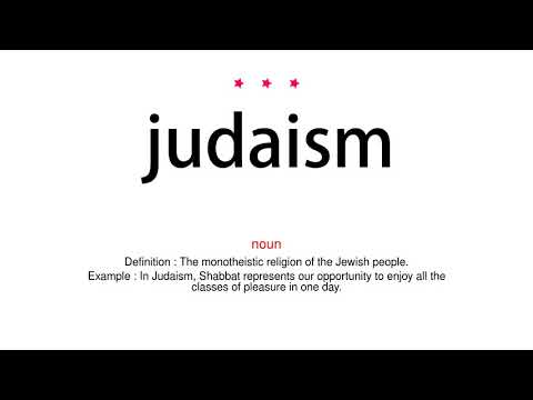 How to pronounce judaism - Vocab Today - YouTube