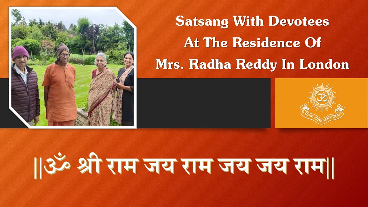 Satsang With Devotees At The Residence Of Mrs. Radha Reddy In London On ...