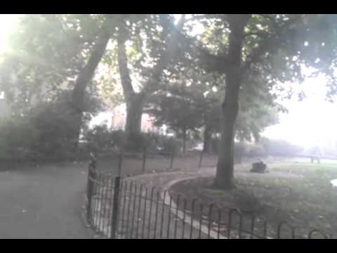 Hackney Riots Clapton Square Full of Smoke from burned out cars - YouTube