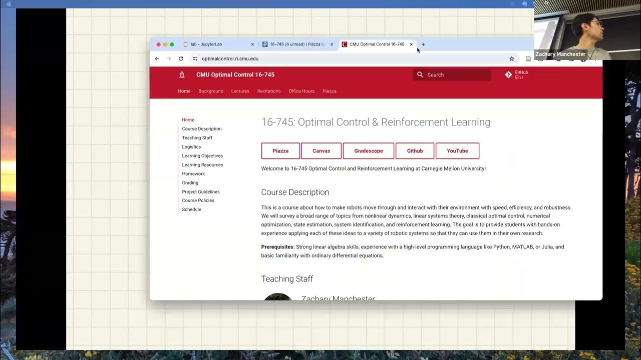 Optimal Control (CMU 16-745) 2024 Lecture 2: Dynamics Discretization and Stability - YouTube
