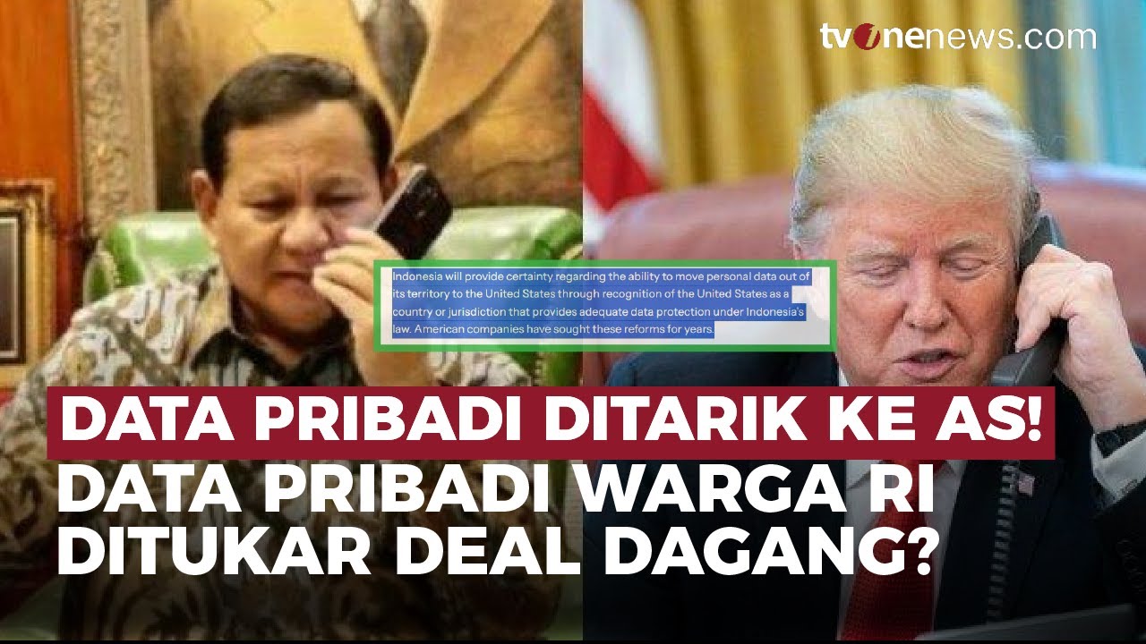 Data Warga Indonesia Ke Amerika? Gedung Putih Klaim Siap Lindungi ...