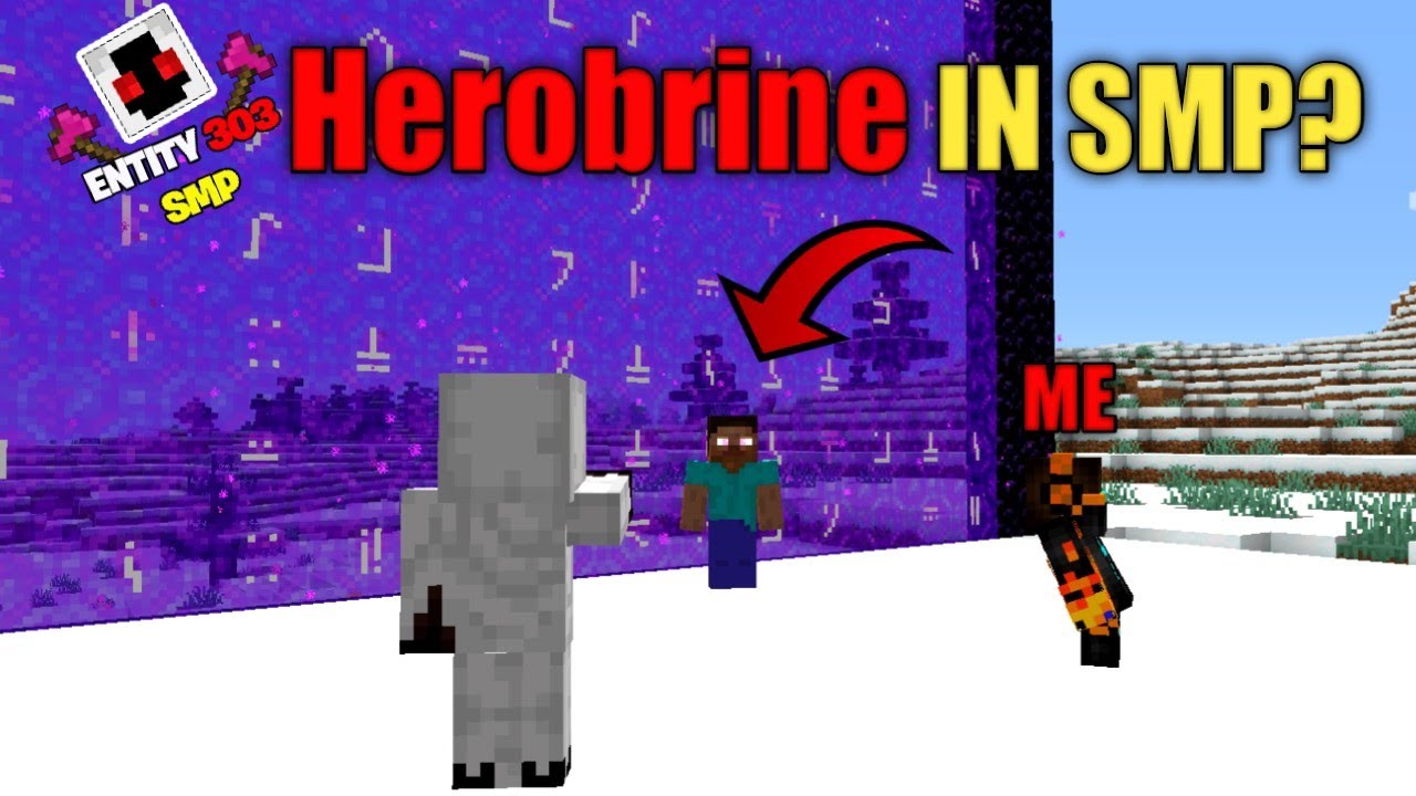 Did Herobrine joined or lifesteal Minecraft SMP | Herobrine vs Entity ...