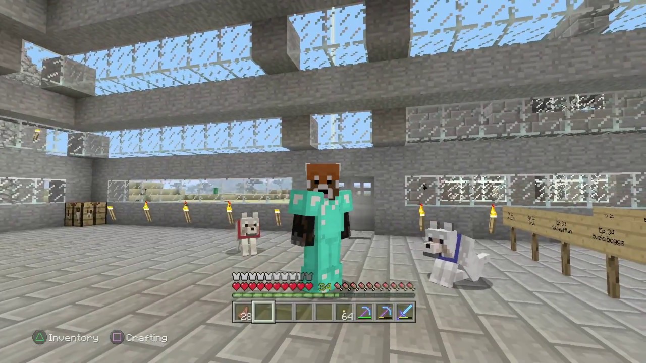 Minecraft PS4 Survival Episode 34 - Mining Diamonds! - YouTube