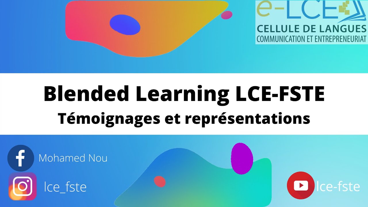 Blended Learning LCE-FSTE - YouTube