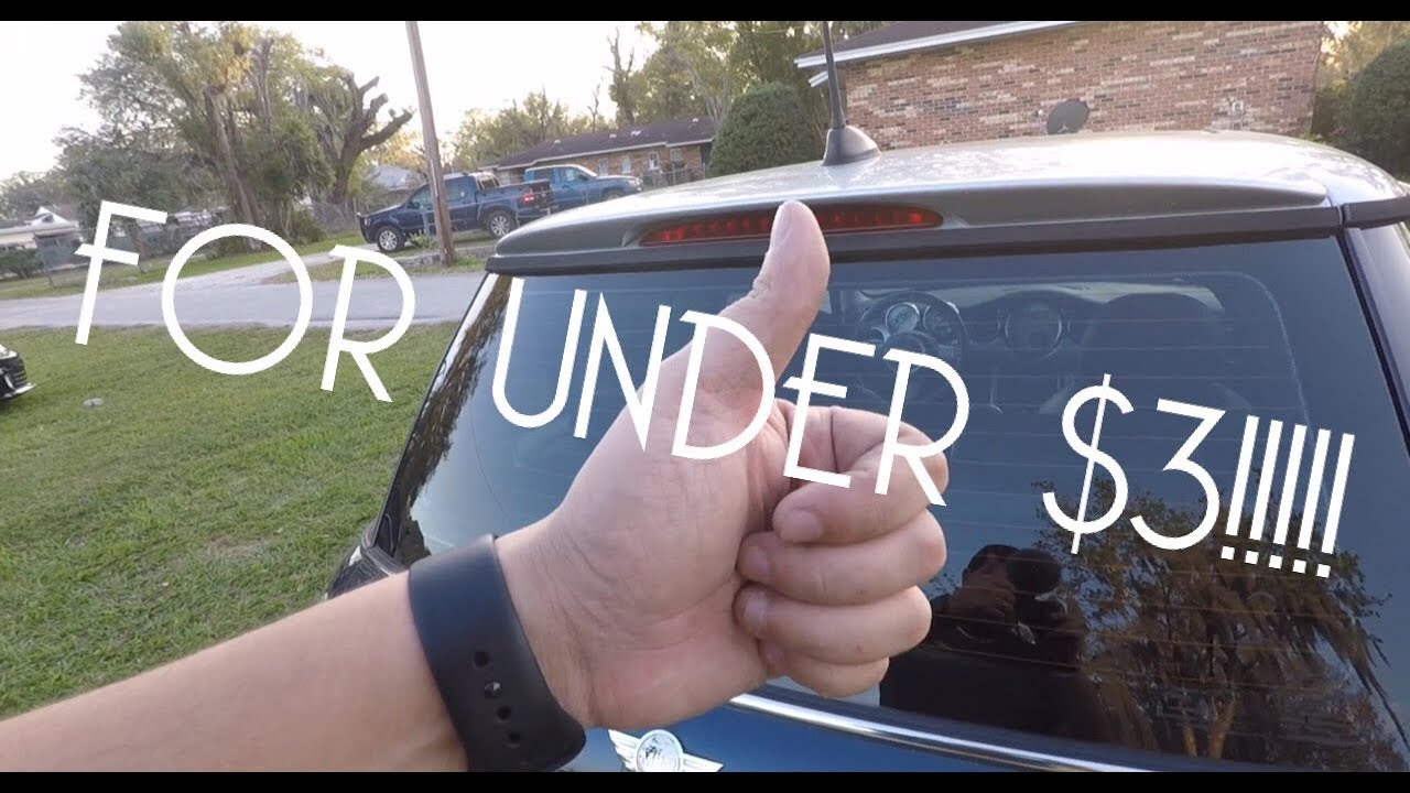 Mini Cooper Rear Wiper Delete 02-06 - YouTube