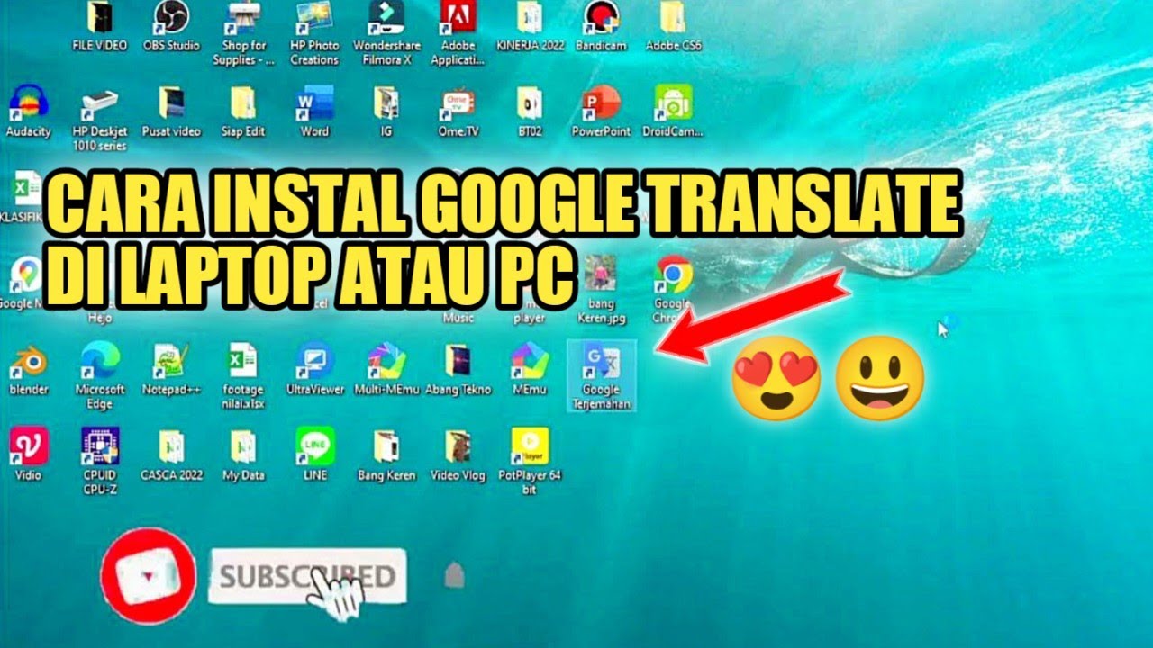 CARA INSTAL GOOGLE TRANSLATE DI LAPTOP ATAU PC - YouTube