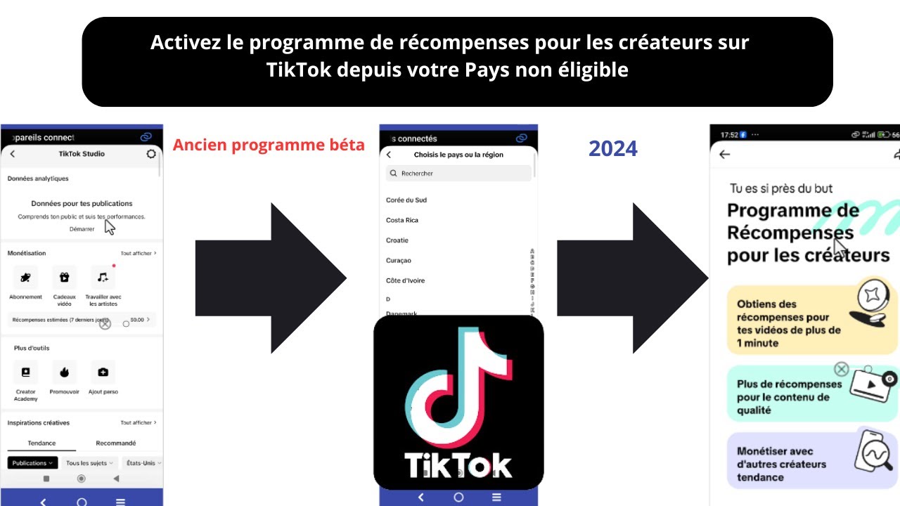 Activer le programme TikTok de récompenses pour les créateurs dans les pays non éligibles sans ...