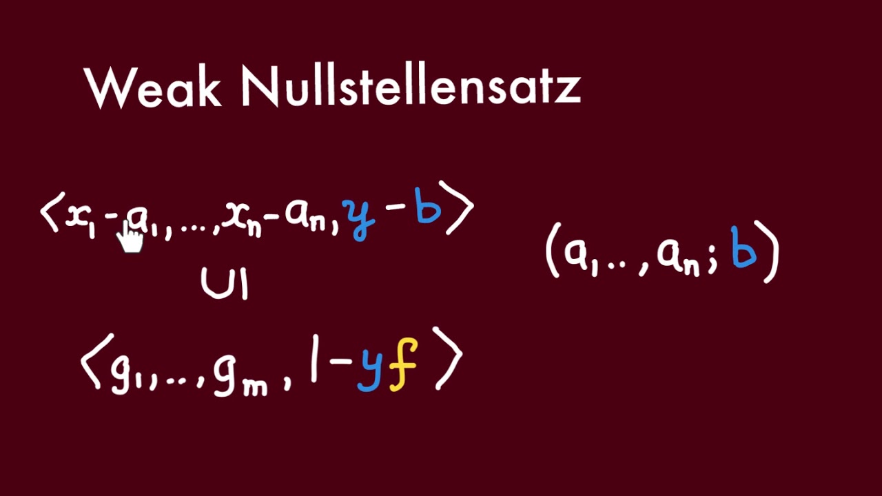 Strong Nullstellensatz- proof - YouTube