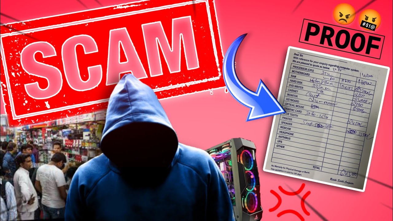 Exposed ! Biggest 2 PC Build SCAM on India Ofline Store 😡 - YouTube