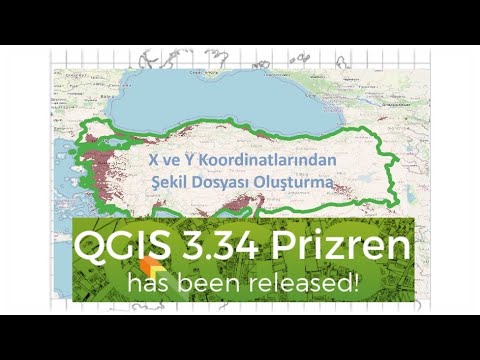 QGIS Pratik 3: Notepad Yazı (csv) Dosyasını Şekil Dosyasına Dönüştürme