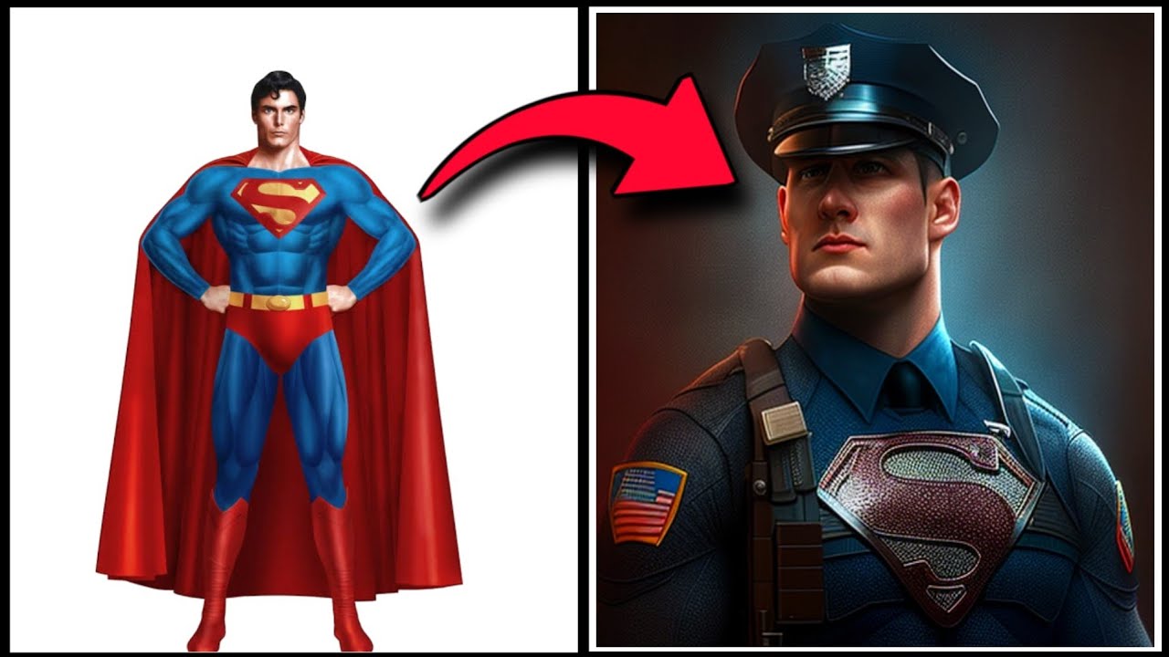 Superheroes but Police-Heroes - Superman, Spiderman, Iron Man, Batman ...