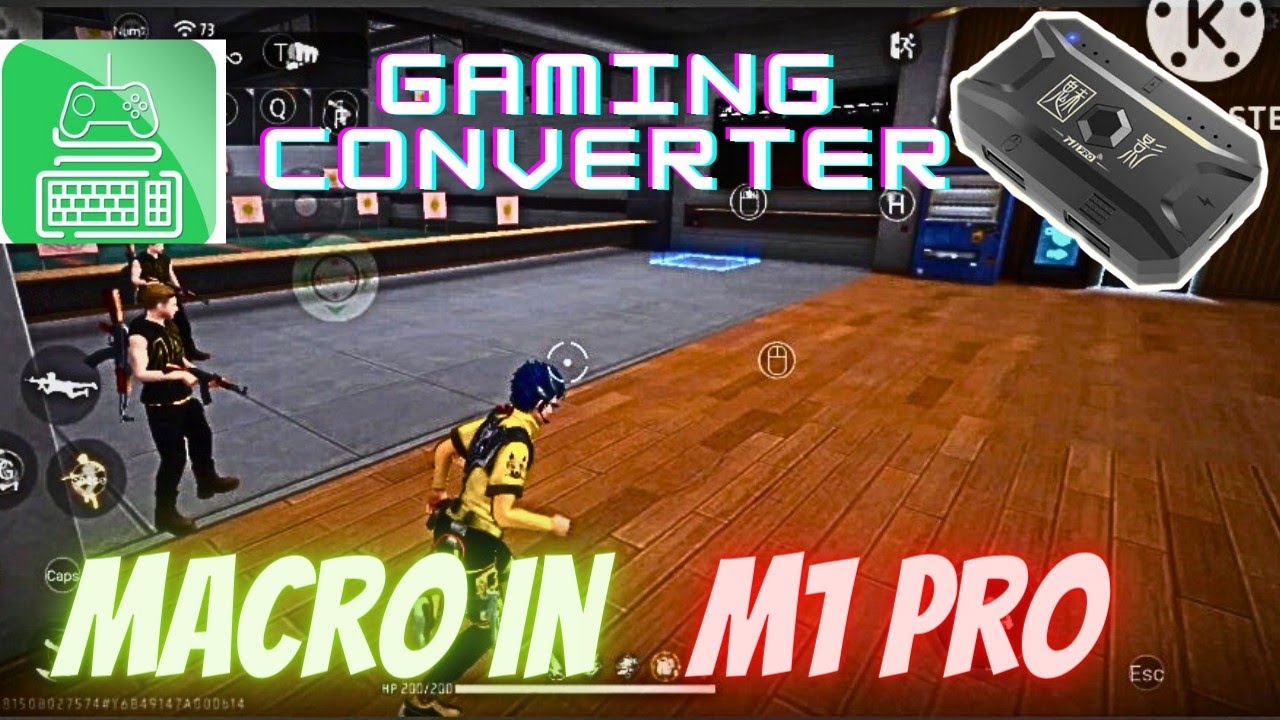 MACRO USE IN M1 PRO KUGAMER GAMING CONVERTER - YouTube