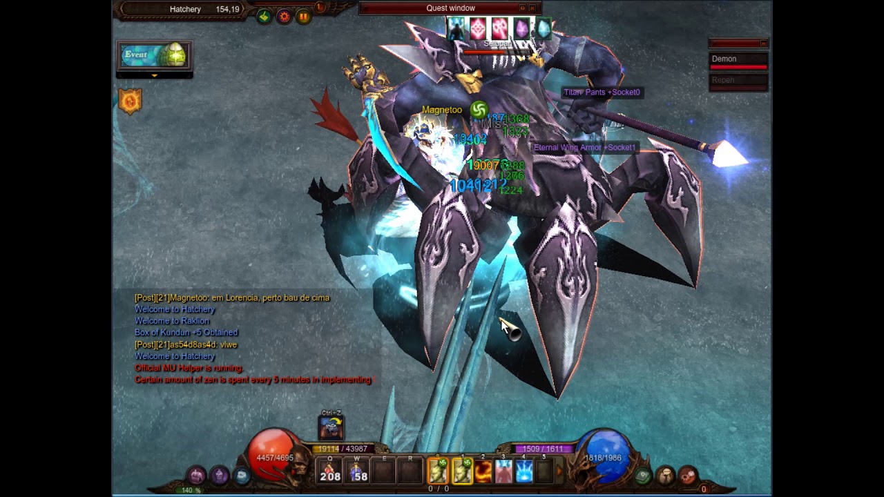 - Mu Online - Dark Lord Selupan - Test Stun - Season 13.2 - YouTube