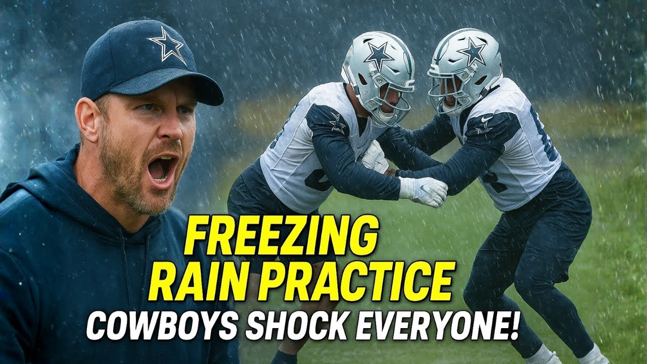 Cowboys Preparing for WAR!? Freezing-Rain Practice Reveals INSANE ...