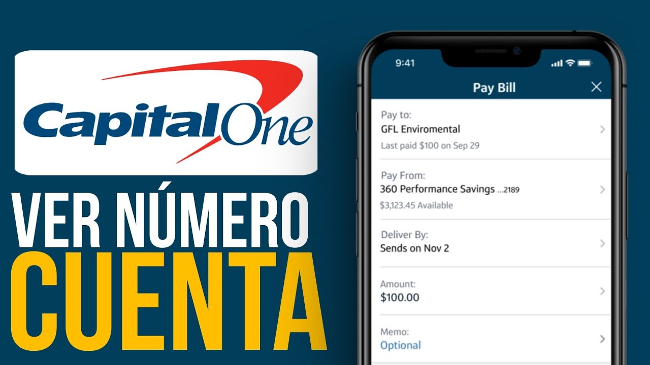 Como VER mi NÚMERO de CUENTA En CAPITAL ONE (Paso a Paso) - YouTube