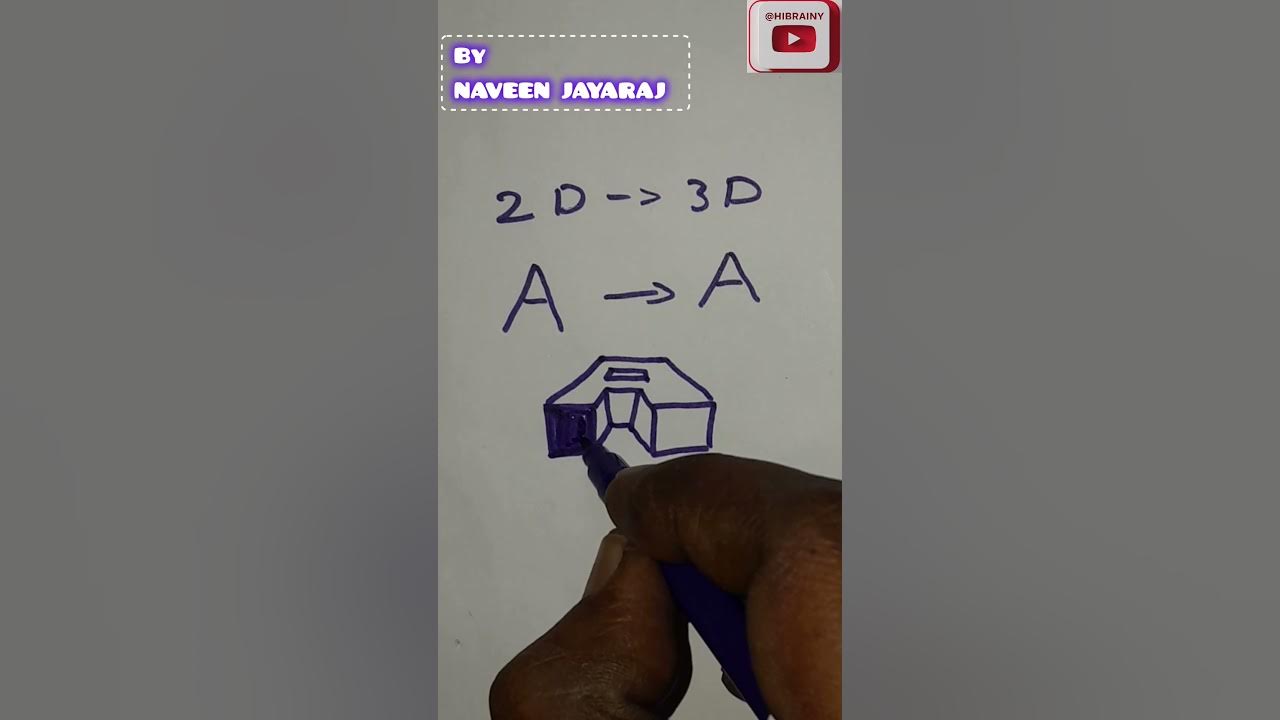 How to Draw: Transforming 2D Shapes into Simple 3D OF A Forms INN DEPT #tricks - YouTube