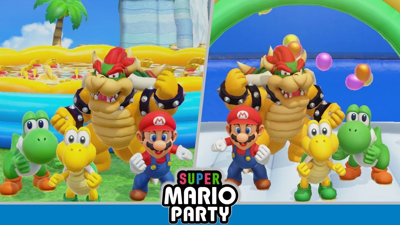 SUPER MARIO PARTY – ALL COOPERATIVE MINIGAMES - YouTube