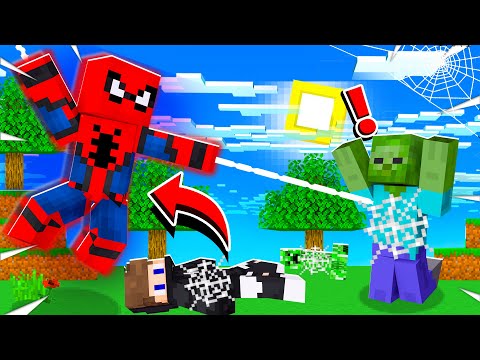 Main Minecraft Sebagai SpiderMan!!