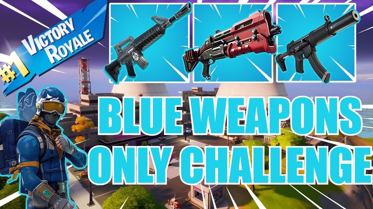 I DID THE BLUE WEAPONS ONLY CHALLENGE| GETS CRAZY - YouTube
